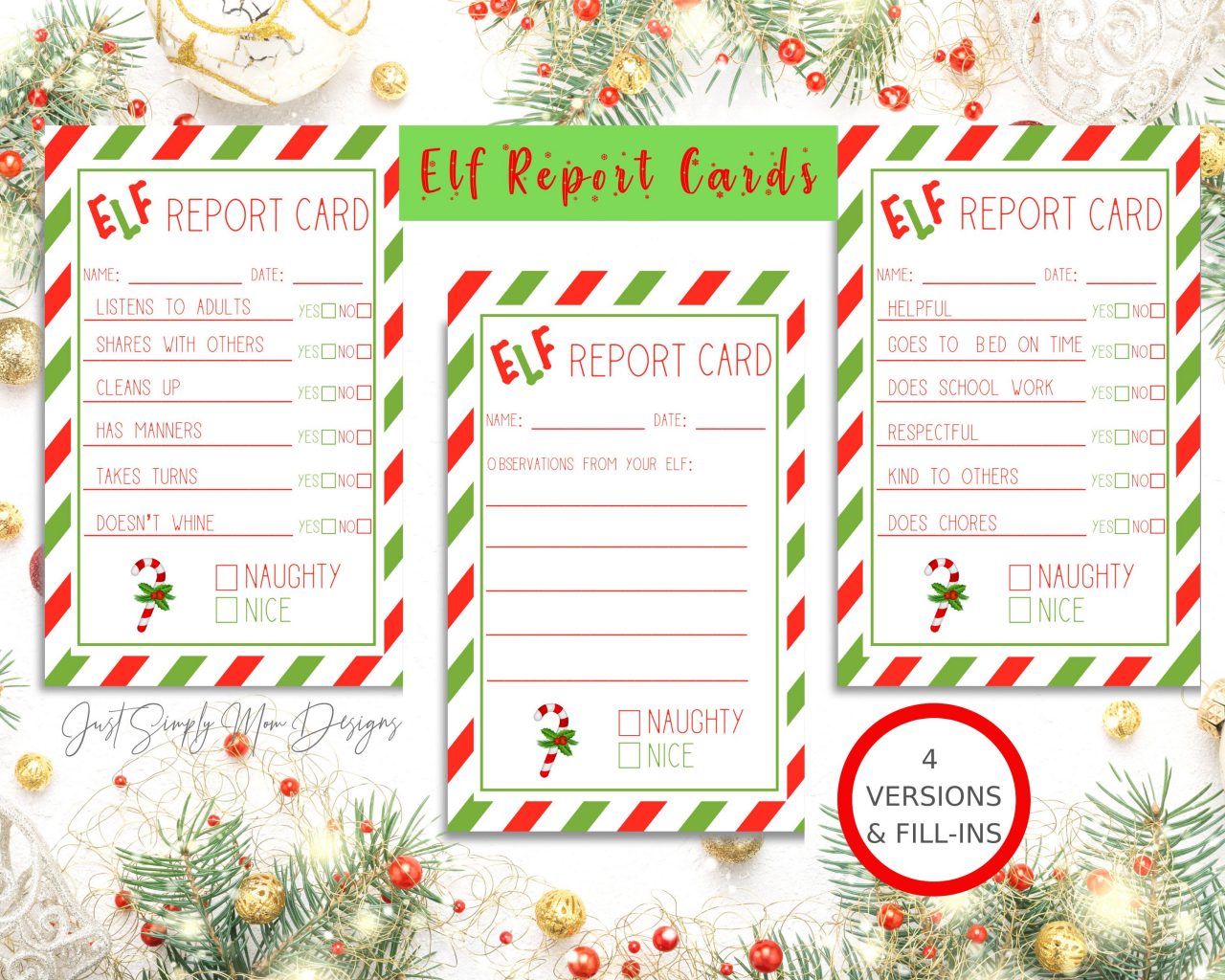 Printable Christmas Elf Letters and Activities - Just Simply Mom Designs